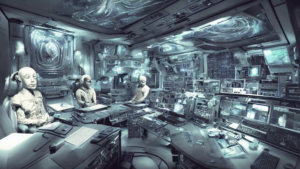 Lexica - Alien brainsuckers inside the control room of spaceship ...