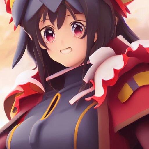 Lexica - Portrait of megumin from konosuba, matte painting by artgerm ...