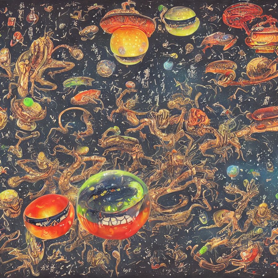 Lexica - Realistic detailed painting of aliens and ufos, Ufos, vivid ...