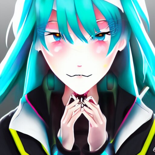 Lexica - Hatsune miku smoking weed, smoke coming out of her mouth ...