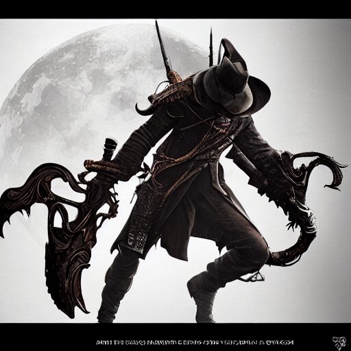 Lexica - An ultra detailed vector image of the hunter from bloodborne ...