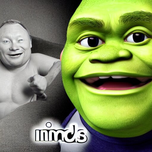 Lexica – Limmy Waking Up meme but he's shrek, trending on reddit