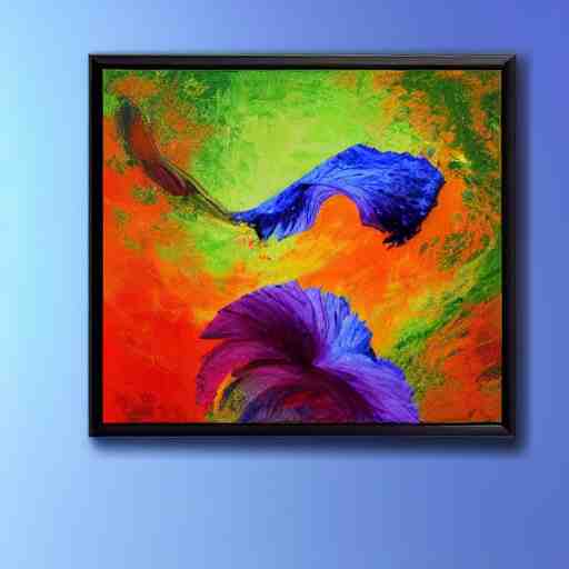 magnificent masterpiece work of art abstract. oil on canvas. Dig ...