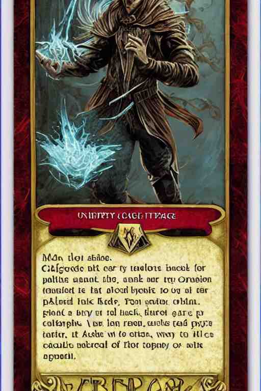 magic the gathering trade card empty template - Arthub.ai