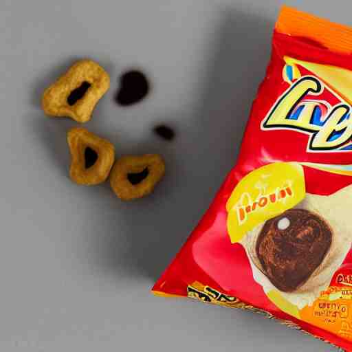 bag of lays potato chips, poop flavor with poop emoji on bag ( e ...