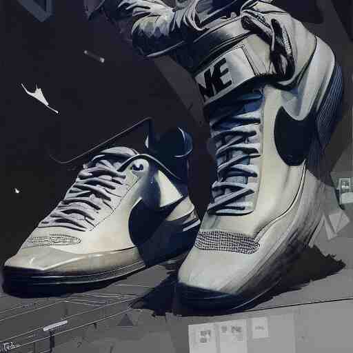 hitler advertises nike sneakers, hyperrealism, sharp focus, 4 k ...