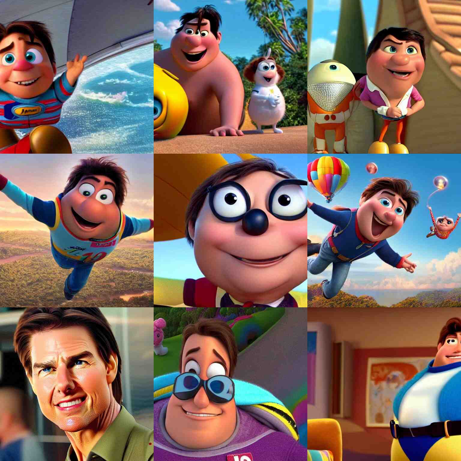 Tom Cruise as seen in Disney Pixar's Up (2009) 👀 - Arthub.ai