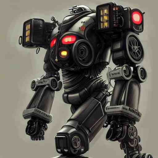 portrait of medical paramedic gorilla mech,wires,gadgets,cables ...