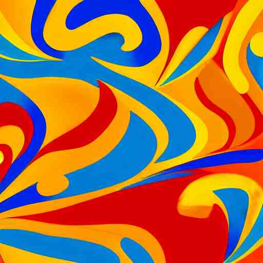 red, yellow, orange, abstract painting, wallpaper pattern - Arthub.ai