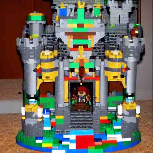 castle greyskull from he - man made out of legos - Arthub.ai