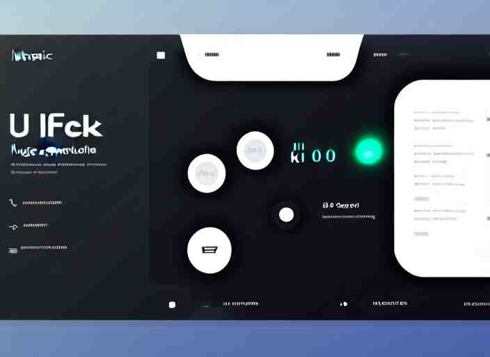 a futuristic interface ui hud, 8 k, horizontal, sleek black and ...