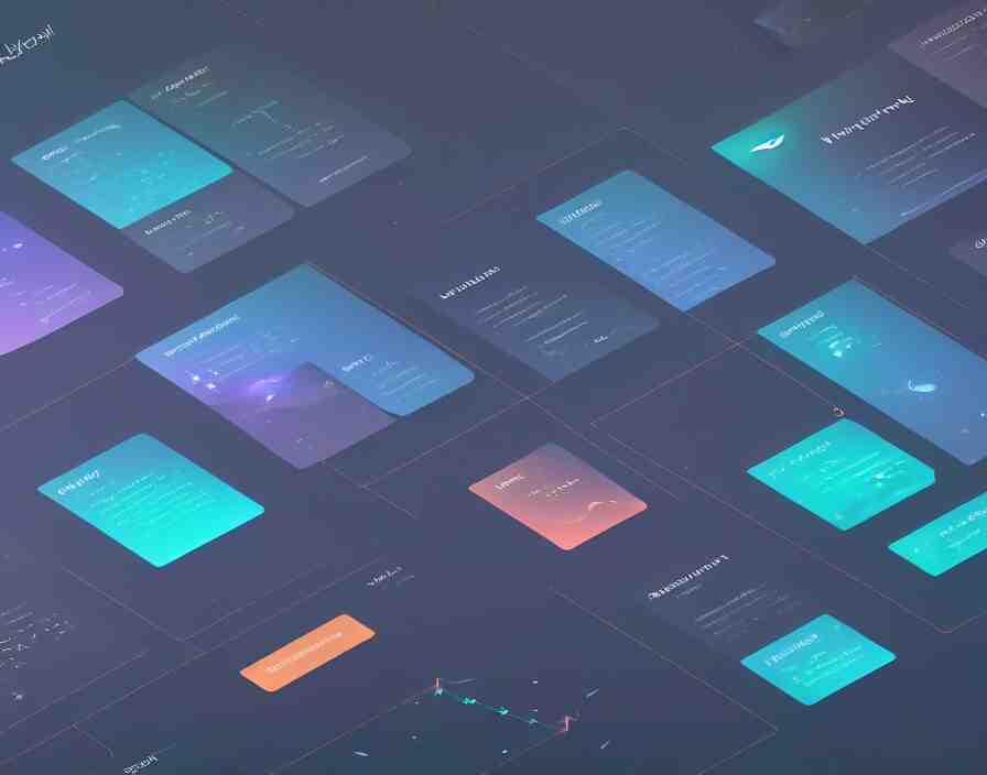 beautiful render of a futuristic canva template for viewing astr ...