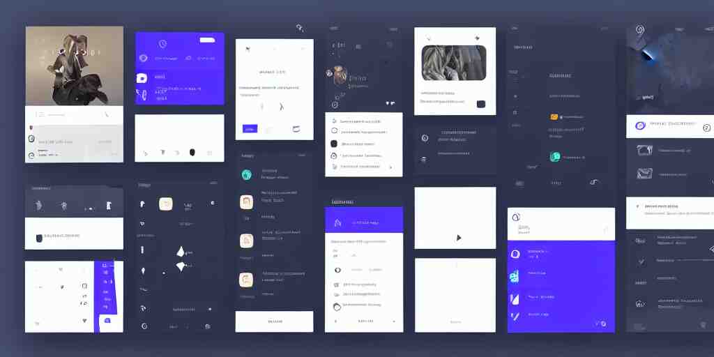 ui for a lucid dream control and management app, modern, slick ...