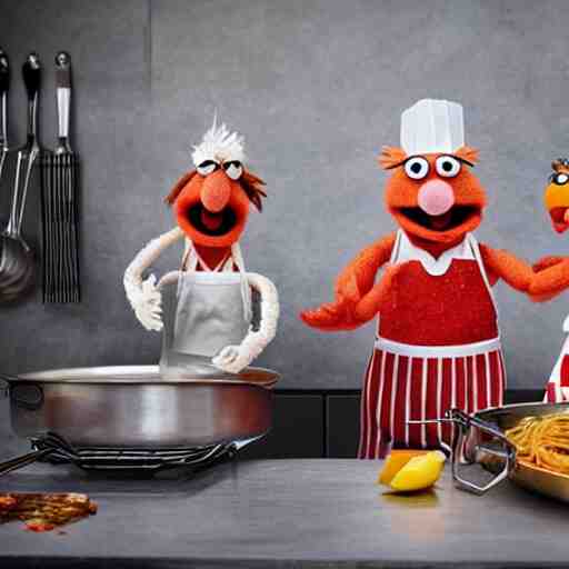 italian chef cooking muppets like spaghetti - Arthub.ai
