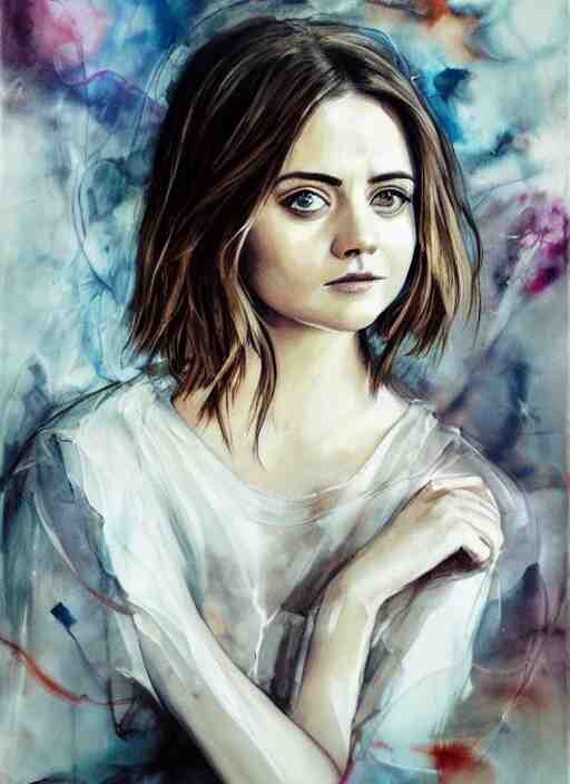 jenna coleman by agnes cecile - Arthub.ai