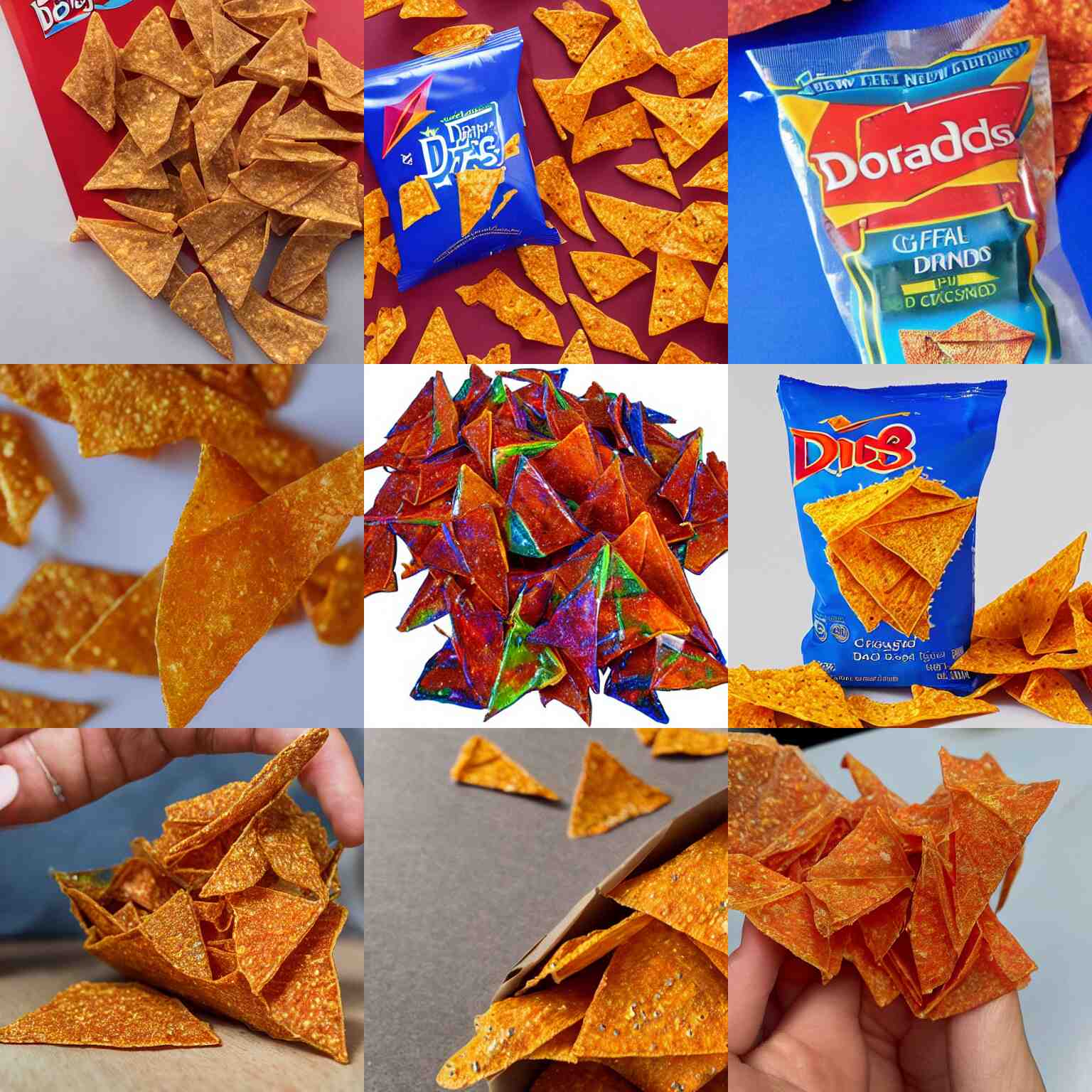 bag of new'glass shard'doritos. face full of glass with every bi ...