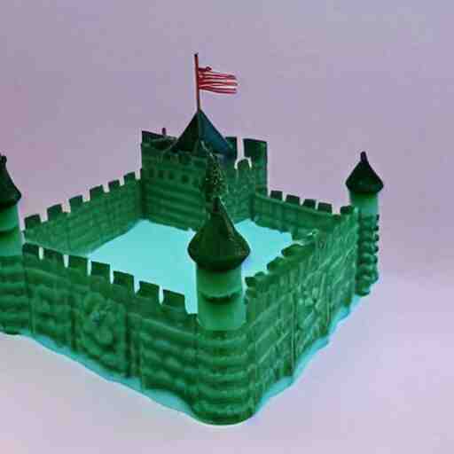 jello mold in the shape of a castle - Arthub.ai