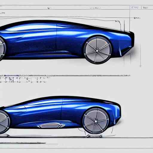 blueprint for an advanced car, concept art, digital sketch, 4 k ...