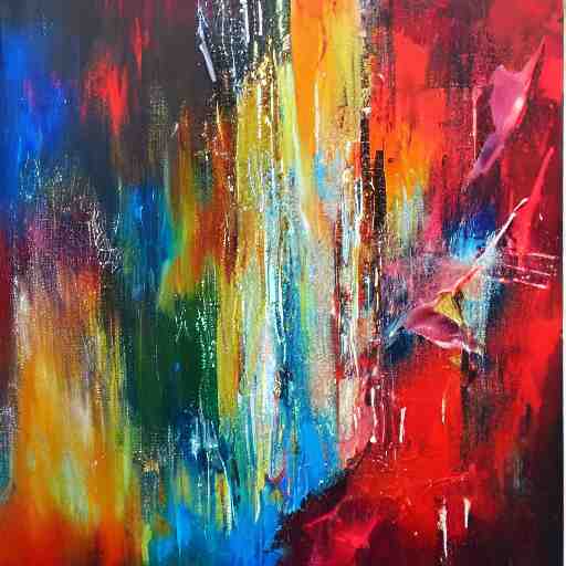 abstract art painting, light to dark, bold brush strokes and ran ...