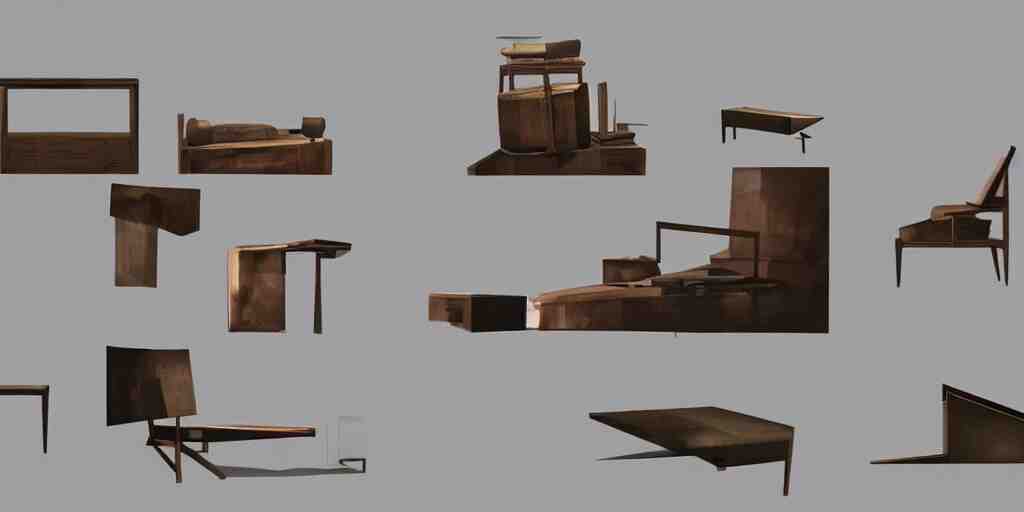 furniture designs in the style of bauhaus movement, design sheet ...