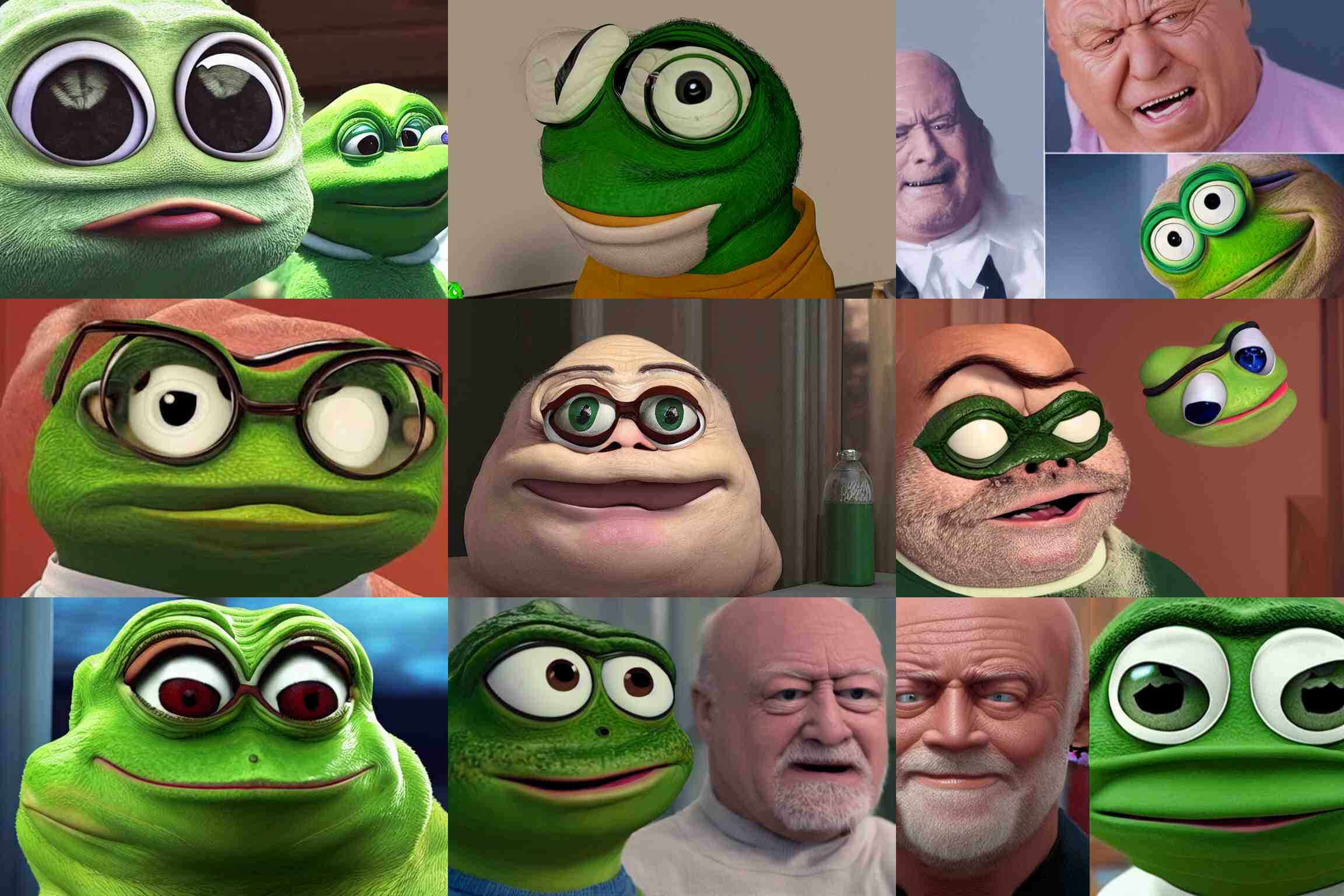 Pepe the Frog played by Hide The Pain Harold (András Arató), hyp ...